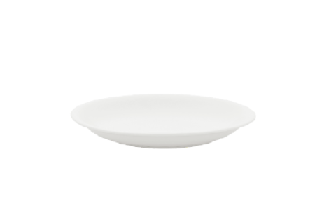 White Zest Deep Plate 21 cm (500 cc) - BY BONE