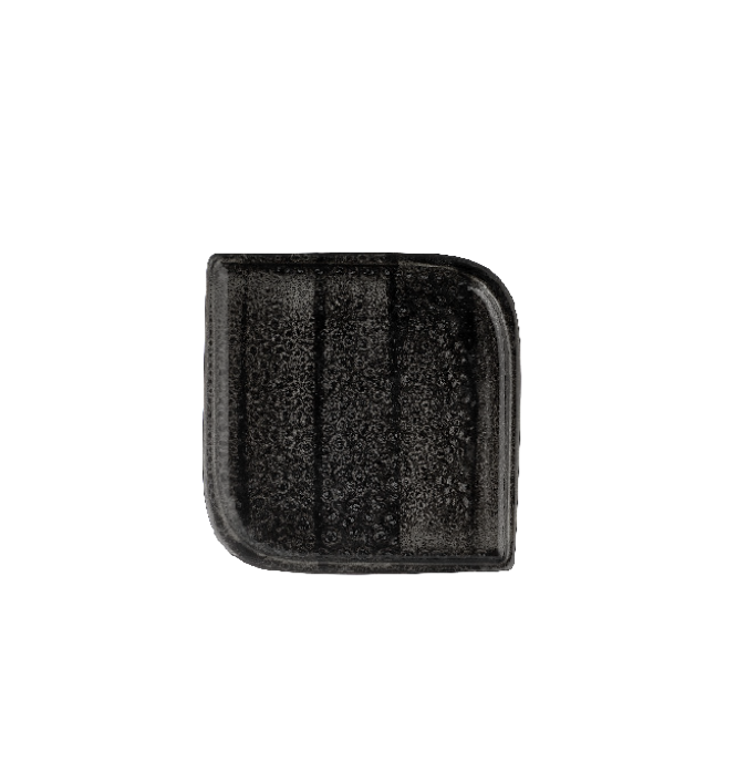 Cowry Black Arel Square Plate 20 cm (15 x 15) - BY BONE