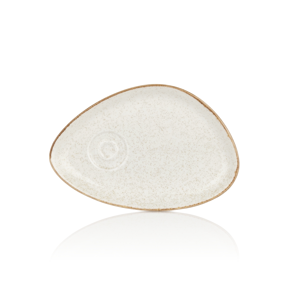 Effect Dust Zest Tea Presentatıon Plate 25 x 17 cm - BY BONE